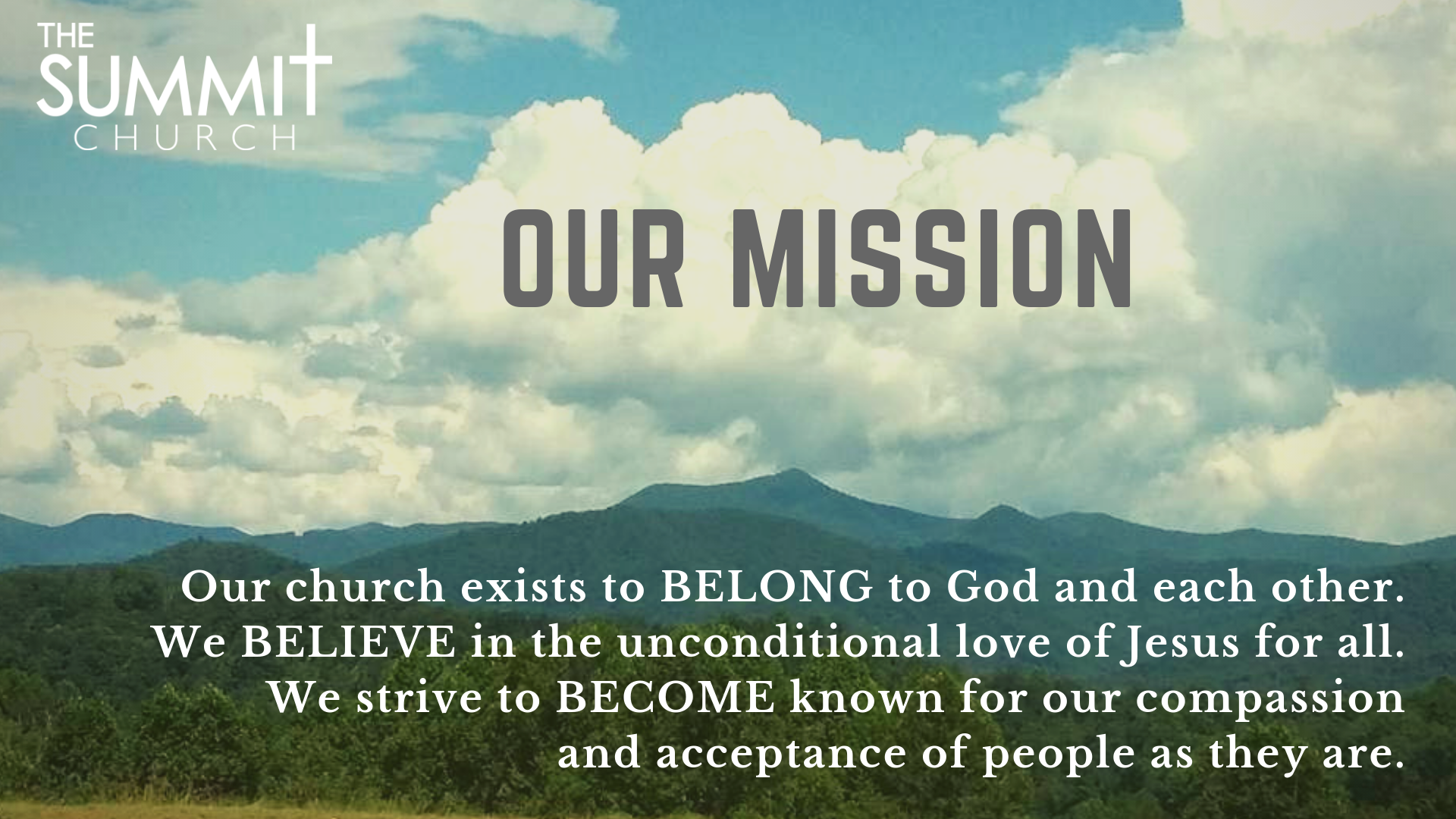2023 Vision Statement & The Summit’s Mission Statement – The Summit Church